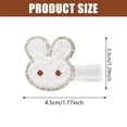 1 Pair Embroidered Rabbit Hair Clips Adorable Design Hairpins for Kids ...