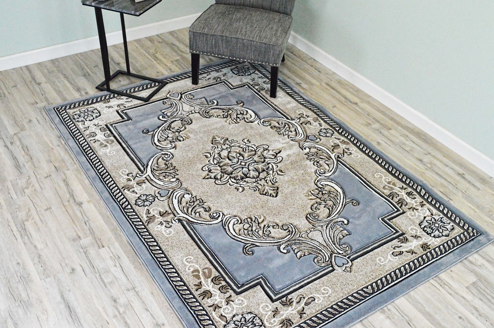 GLAMOUR 3D Hand Carved Traditional Rug Oriental Floral 9'2''x12'5 ...