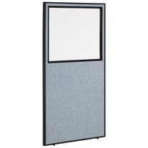36-1/4"W x 60"H Freestanding Office Partition Panel, Gray - Walmart.com