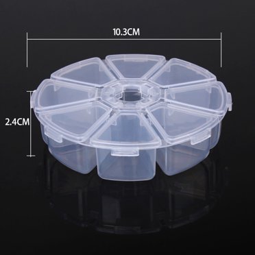 Plastic 24 Compartments Electronic Components Storage Box Case ...