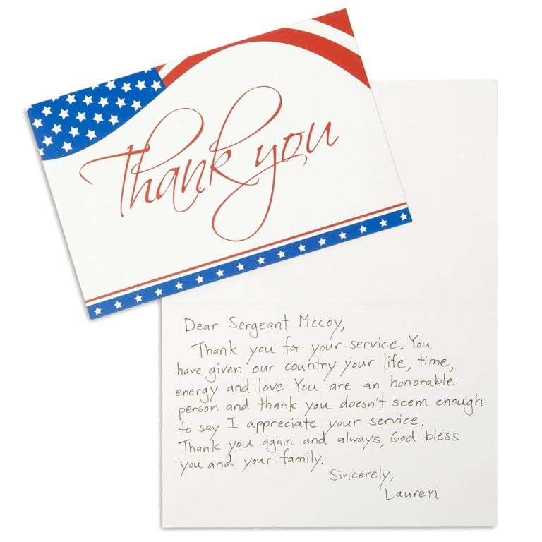 Veteran Thank You Cards Veterans Day Thank You For Your Service