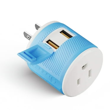 OREI Japan, Philippines Power Plug Adapter with 2 USA Inputs - Travel 3 ...