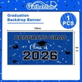 Class of Large Decorations, Blue Plastic Congrats Grad Banner for ...