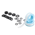 24 Pack Rubber Hose Washer Set With PTFE Tape, Faucet Seal Rings For ...