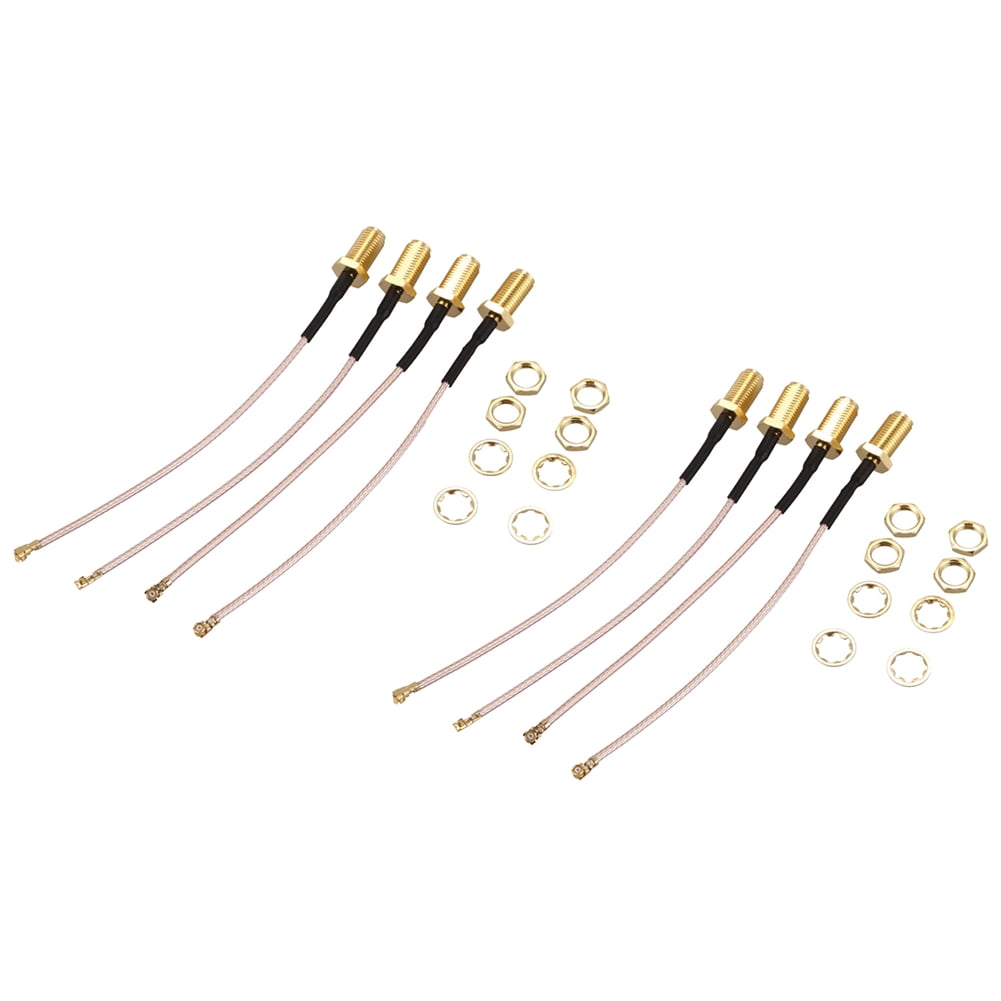 Paquete de 8 RF Mini U.FL (IPEX / IPX) Mini PCI Una RP-SMA Antena ...