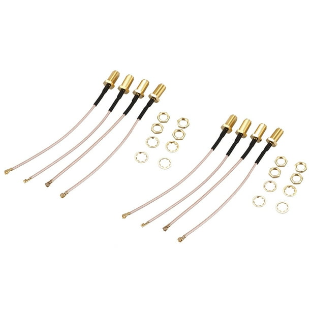 Paquete de 8 RF Mini U.FL (IPEX / IPX) Mini PCI Una RP-SMA Antena ...