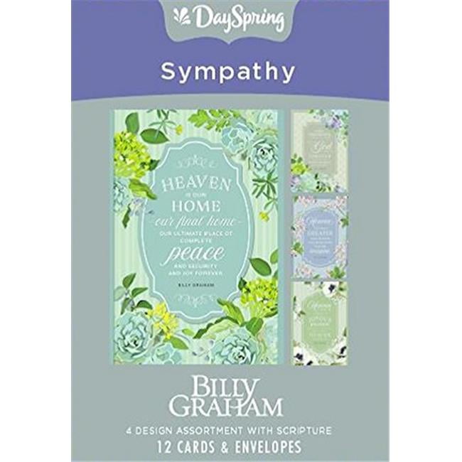Dayspring Cards 151688 Sympathy Card Boxed - Billy Graham 2 - Box of 12 ...