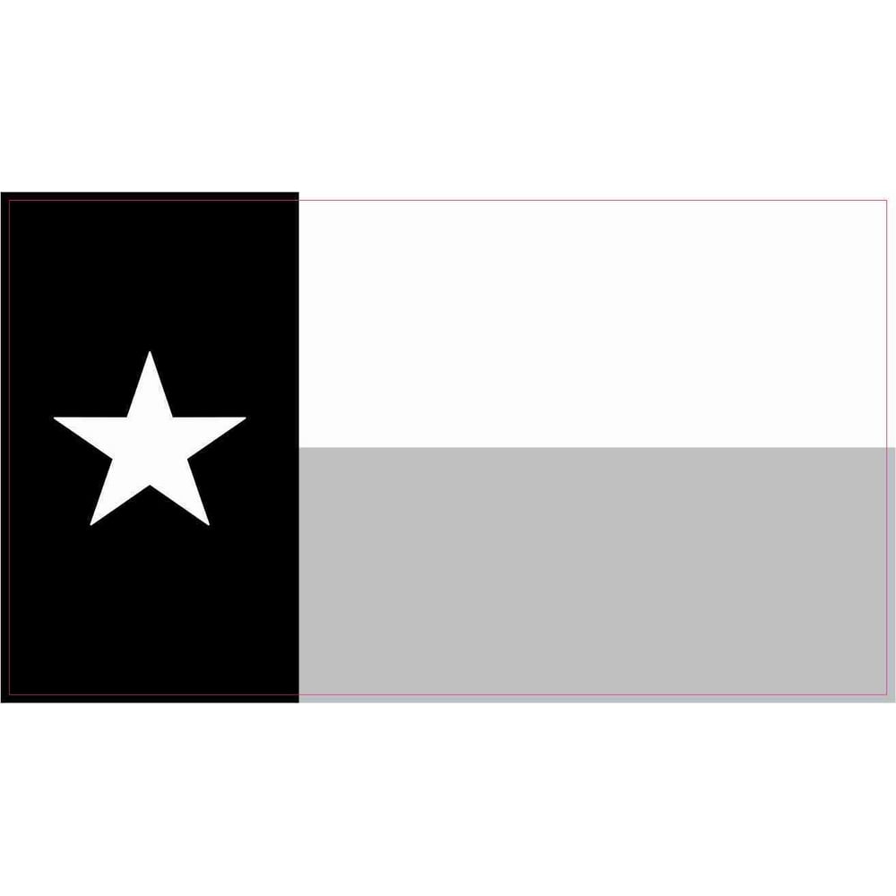 4.25in x 2.5in Black and White Texas Flag Magnet - Walmart.com ...
