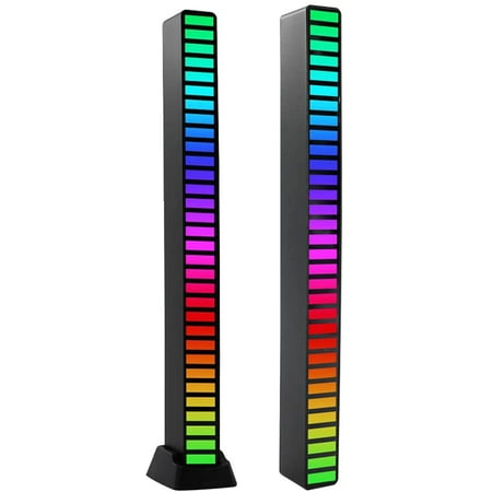 RGB Voice-Activated Pickup Rhythm Light, 32 Bit Music Level Indicator ...