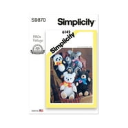 Simplicity Pattern C 5461 Rare Bear Sewing Pattern for Teddy Stuffed ...