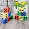 SIEYIO Foam Dice Set - Bulk Pack of 12, Large Assorted Colorful Foam ...
