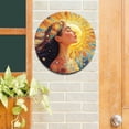 1pc 8X8 Aluminum Sun Girl " Wall Art - UVScratch Resistant, Easy-Hang ...