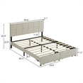 SamyoHome Queen Size Platform Bed Frame with 2 Storage Drawers and ...