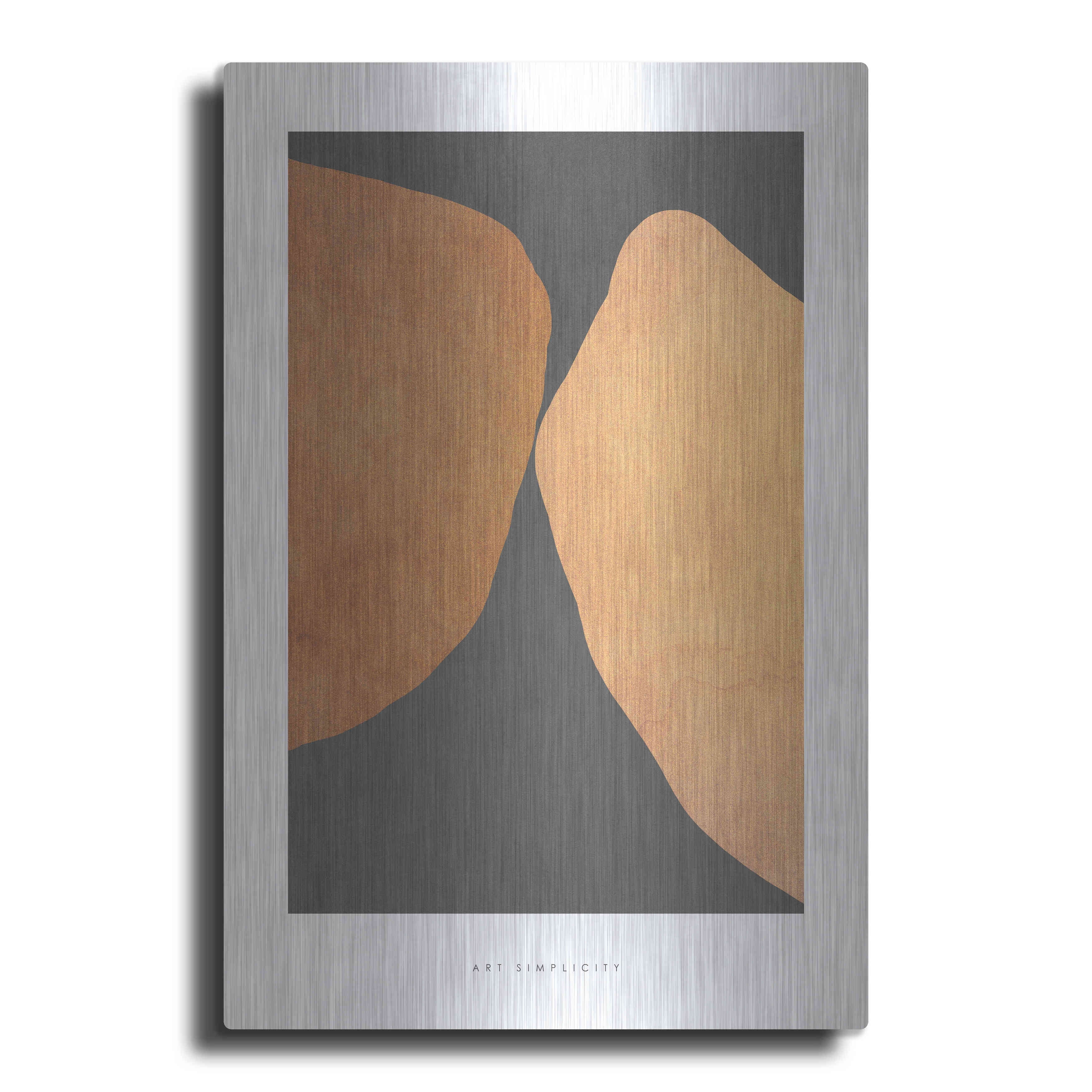 Luxe Metal Art 'Art Simplicity 4' by Design Fabrikken, Metal Wall Art ...