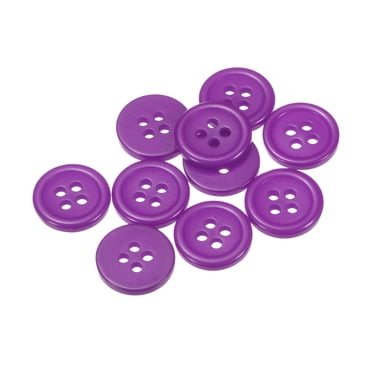 Uxcell 50pcs 40L Sewing Buttons 1"(25mm) Resin Round Flat 4-Hole Craft ...