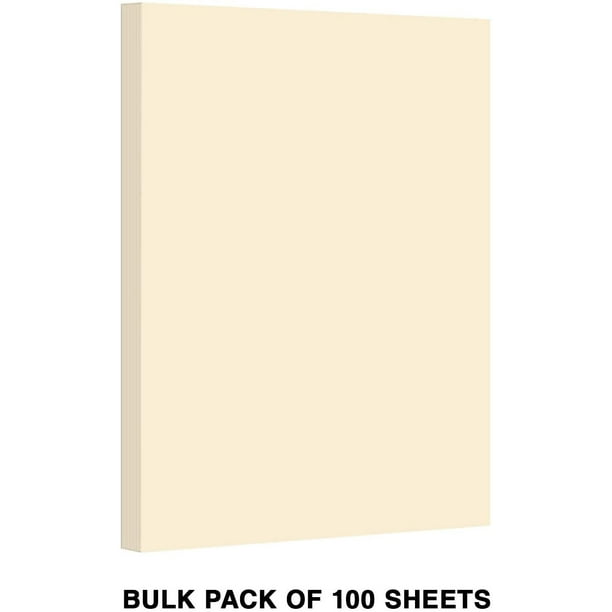 Cream Color Card Stock | 67lb Cover Medium Weight Pastel Cardstock, for ...