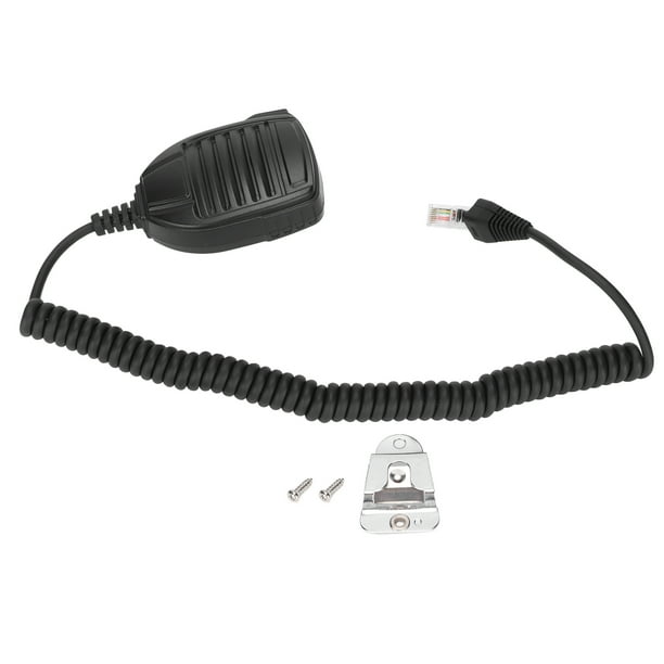 MH67 Micrófono Walkie Talkie Micrófono de altavoz de hombro de mano ...