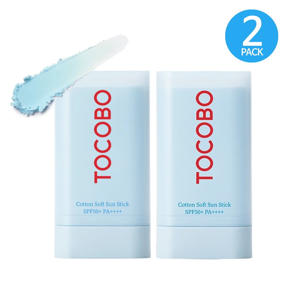 Tocobo Cotton Soft Sun Stick SPF 50+ PA++++ 19g x 2 Packs - Walmart.com