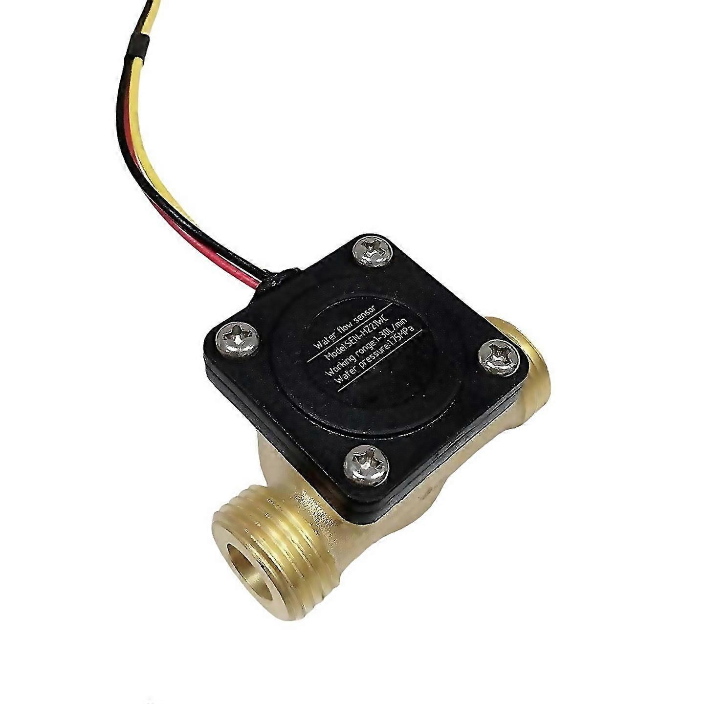 For 4 External Thread Interfaces Dn15 Water Flow Sensor Dc12v Brass ...