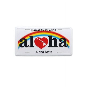Hawaiian Islands Metal Magnet 50th. State License Plate - Walmart.com