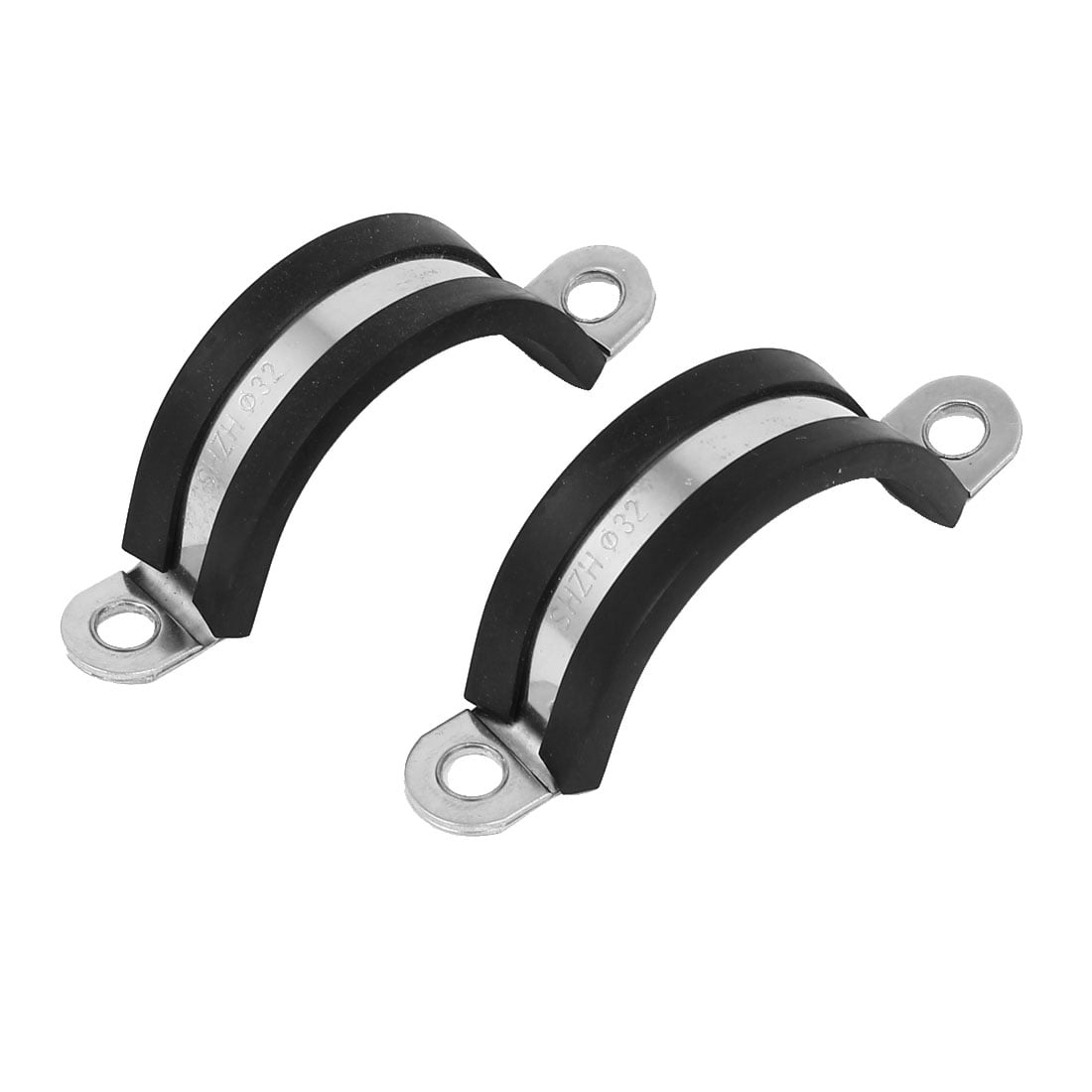 32mm EPDM Rubber Lined 304 Stainless Steel U Clip Wire Hose Pipe Clamps ...