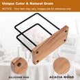 Acacia Wood Napkins Holder with Metal Wire, Standing Napkin Holder for ...