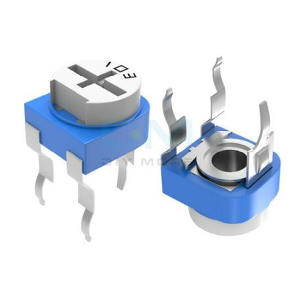 Trimpot - 200K Ohms - Top Adjust, 7mm, Horizontal - 8 pieces - Walmart.com
