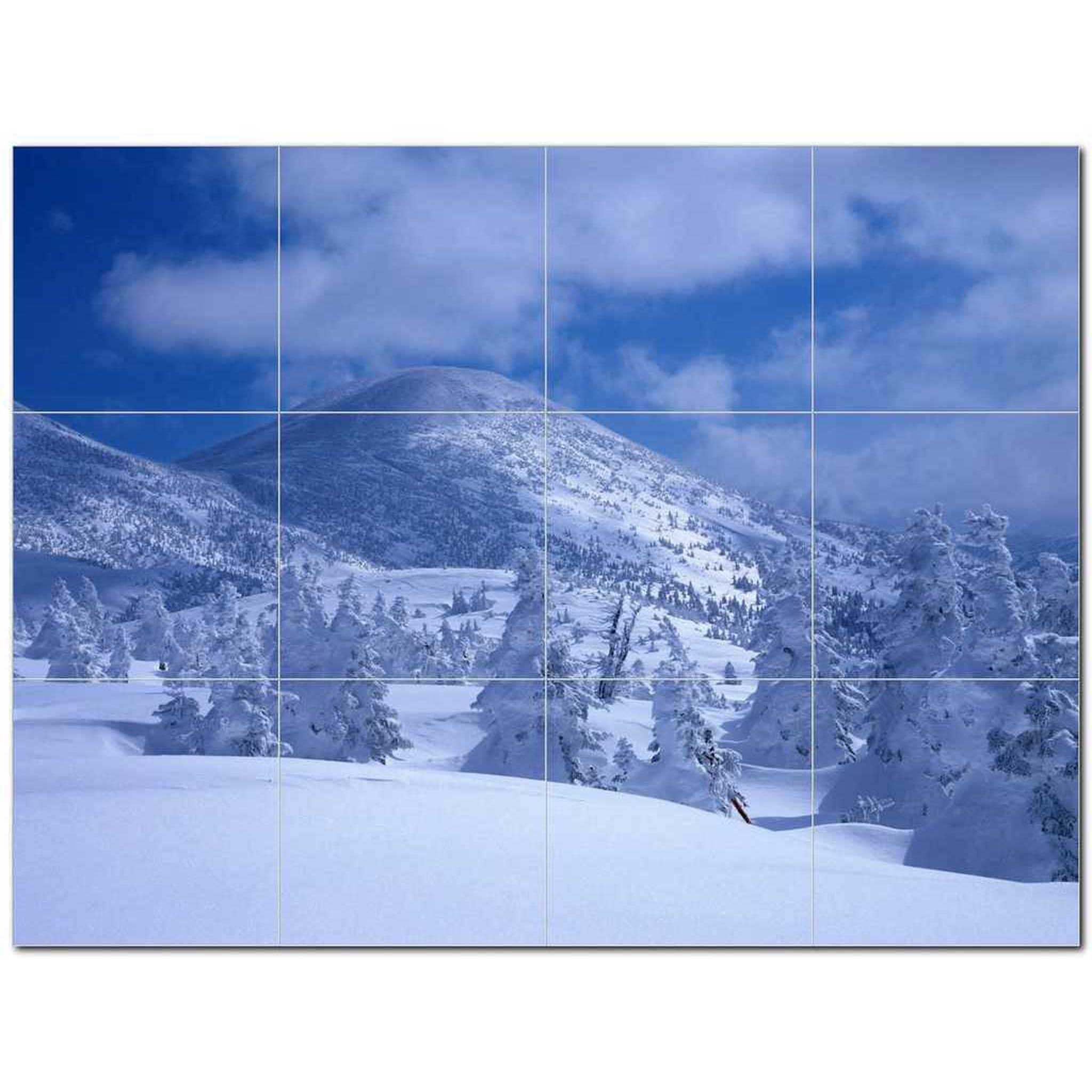 Winter Picture Ceramic Tile Mural Kitchen Backsplash Bathroom Shower ...