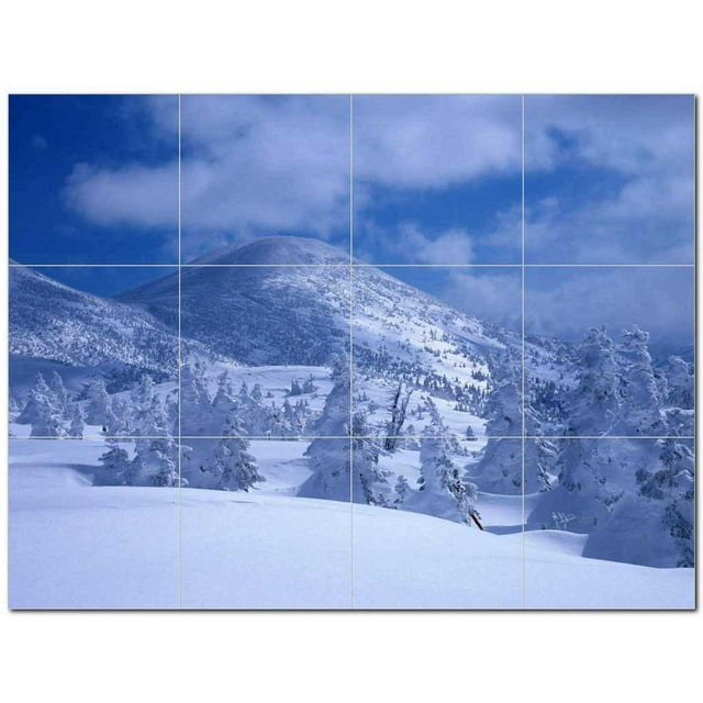 Winter Picture Ceramic Tile Mural Kitchen Backsplash Bathroom Shower ...