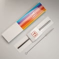 mdesiwst Stainless Steel Straw Colorful Ice Flower Design Corrosion ...