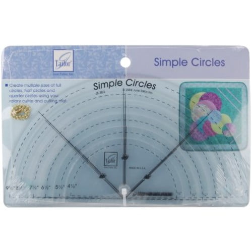 June Tailor Simple Circles Rotary Cutting Rulers-Set Of Six - Walmart ...