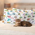 Outdoor Waterproof Pillow Covers English Alphabet Cartoon Animal Throw ...