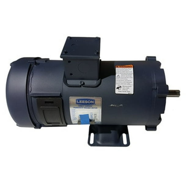 1 hp 1800 RPM 56C Frame 48V DC TEFC Leeson Electric Motor # 109102 ...