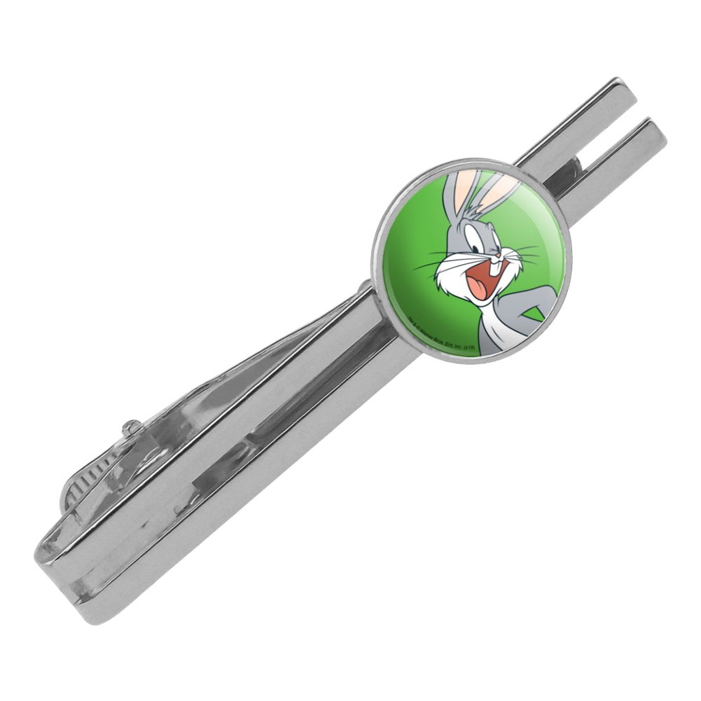 Looney Tunes Bugs Bunny Round Tie Bar Clip Clasp Tack Silver Color ...