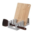 DICEWEN Hygienic Kitchen Tool Rack Pot Lid Holder Space-Saving Shelf ...