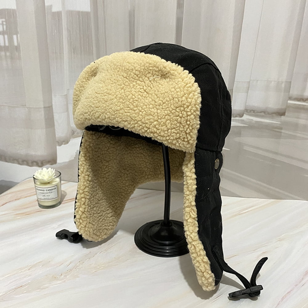 Buy Warm Trapper Hat for Men Winter Russian Hats Ushanka Hunting Hat ...