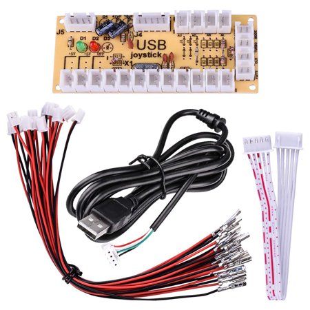 AUKUYEE Zero Delay Arcade USB Encoder Board to Joystick for Mame Jamma ...