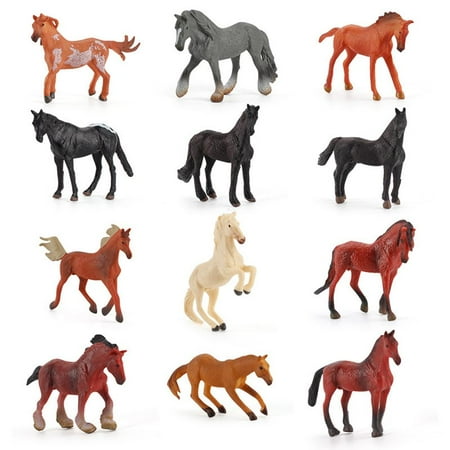 Educational Toy Mini Action Figures Horse Toy Model Simulation Pvc ...