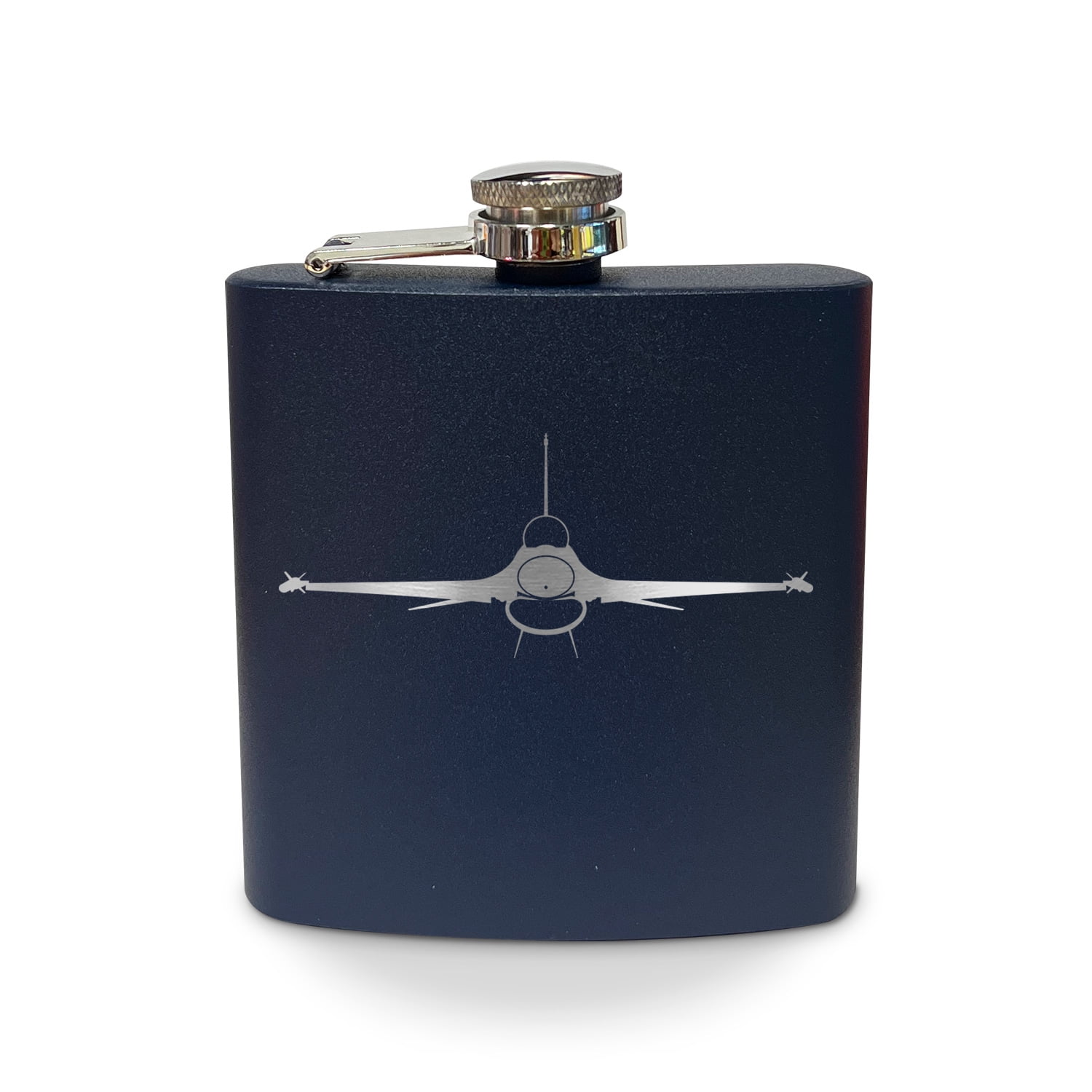 F-16 Fighting Falcon Flask 6 oz - Laser Engraved - Stainless Steel ...