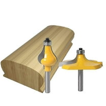 2 Bit Handrail Router Bit Set - Standard/Flute - Yonico 18224 - Walmart.com