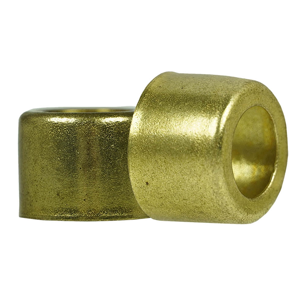 Brass Ferrule 13/16" Outer Diameter 1/2" Inner Diameter Smooth 2-Pack ...