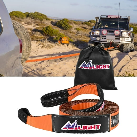 VEVOR Heavy Duty Recovery Tow Rope, 1.25" x 31.5', 52,300 lbs, for ...