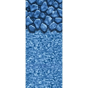 Swimline Boulder Swirl Round Standard Gauge Beaded Liner - 52-in ...