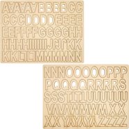 White Wood Letters 6 Inch, Wood Letters for DIY Party Projects (X ...