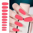 Zaroyeax Matte Press On Nails Long Ballerina Coffin False Nails Solid