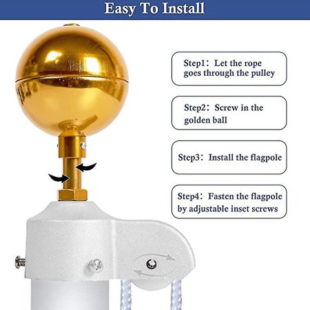 Cast Aluminum Flag Cap Flagpole Cap Head Flagpole Accessories Aluminum ...