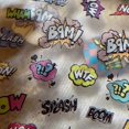 2 Pieces Comic Letter Nail Art Stickers - Creative Nail Wraps for ...