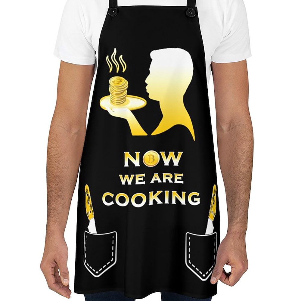 Bitcoin Apron for Men Crypto Apron BBQ Aprons for Men Chef Apron Funny ...