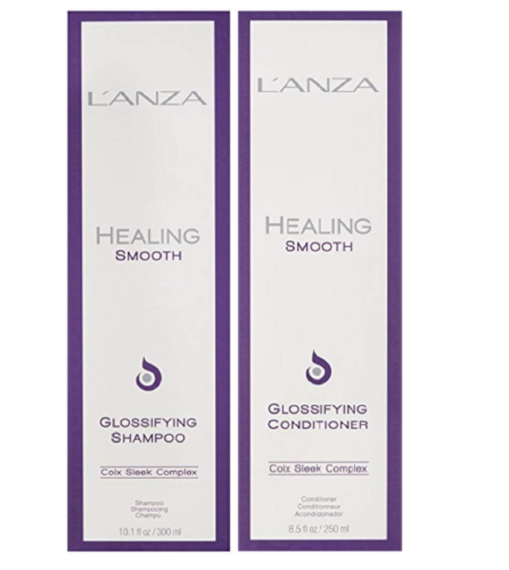 Lanza Healing Smooth Glossifying Shampoo 10.1 Oz Conditioner 8.5 Oz ...