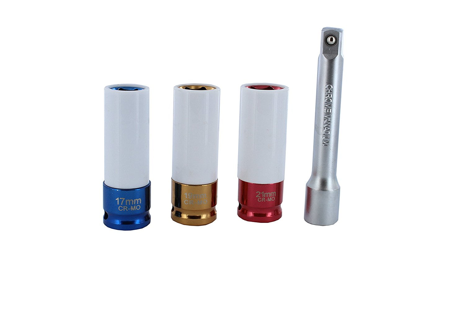 3 Piece Lug Nut Impact Socket Set Inch Drive Metric 17mm 19mm 21mm 3-piece-lug-nut-impact-socket-set-inch-drive-metric-17mm-19mm-21mm